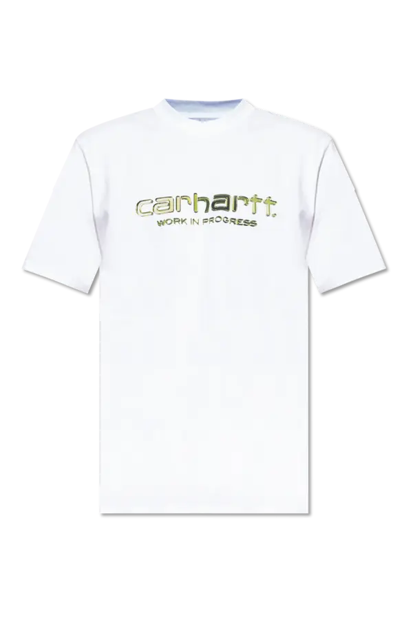 Carhartt Work In Progress T-shirt With Printed Logo - White