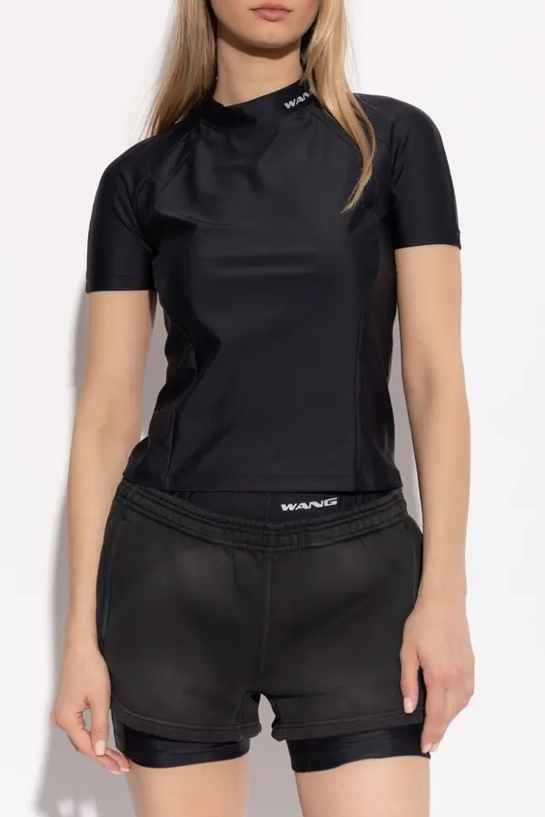 Alexander Wang Logo Fitted Top