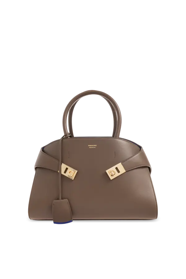 FERRAGAMO Hug' Shoulder Bag - Brown