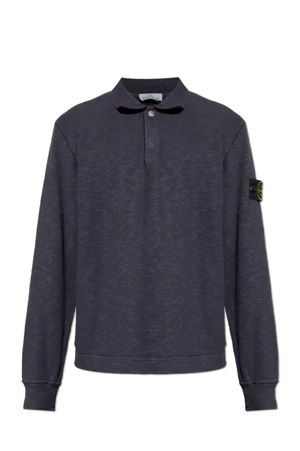 Stone Island Stand-collar Melange Texture Sweatshirt