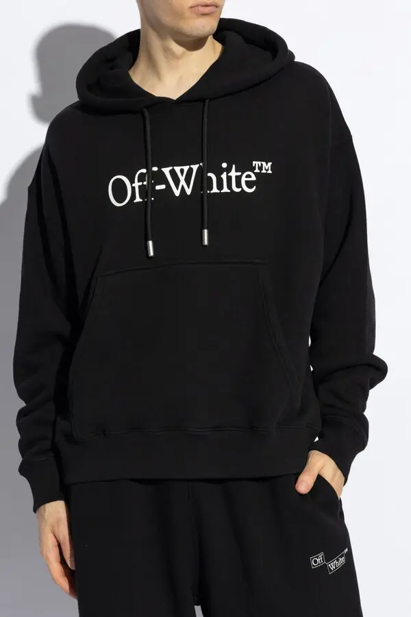 Off-White Hooded Pullover With Logo