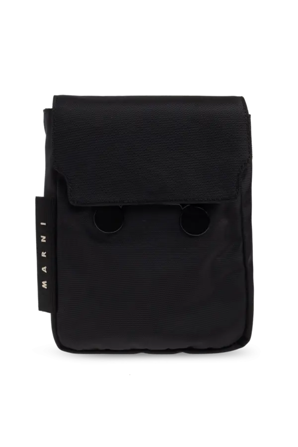 Marni Shoulder Bag With Logo - Black
