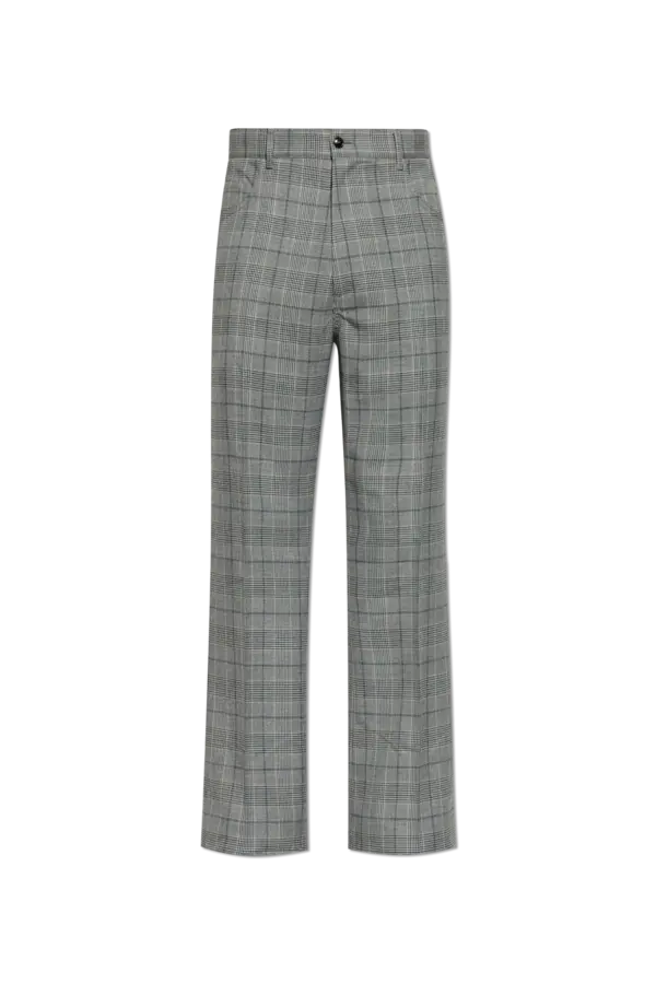 Amiri Plaid Patterned Trousers - Grey