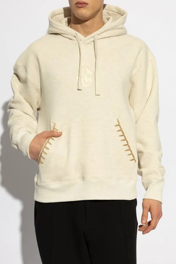 Alexander McQueen Cotton Hoodie With Skull Detail