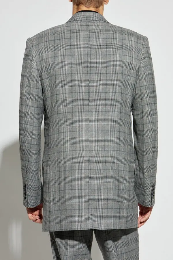 Amiri Double-breasted Blazer With A Check Pattern
