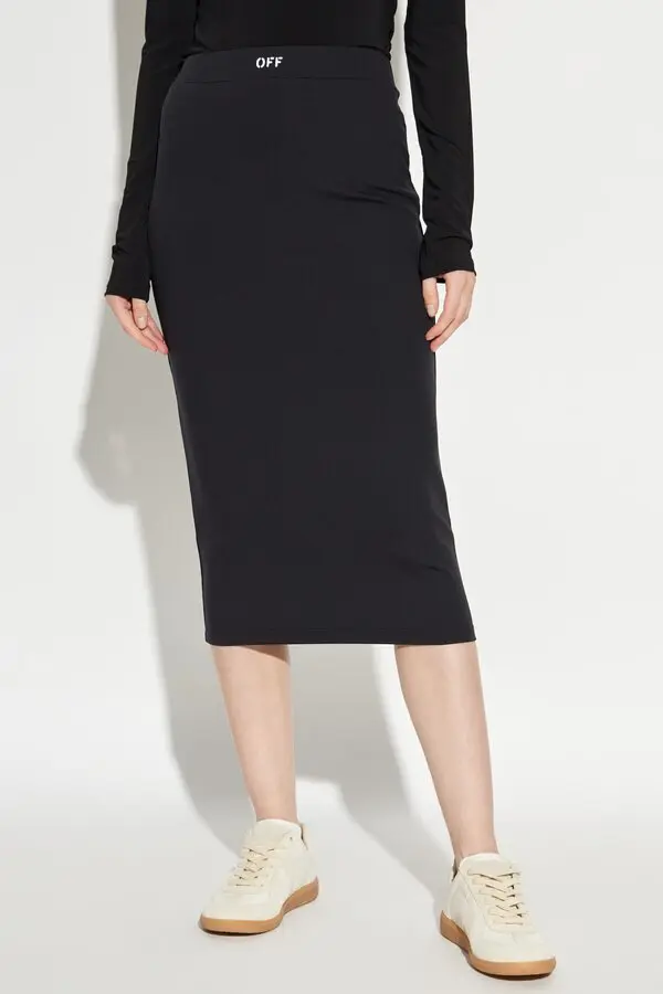 Off-White Pencil Skirt