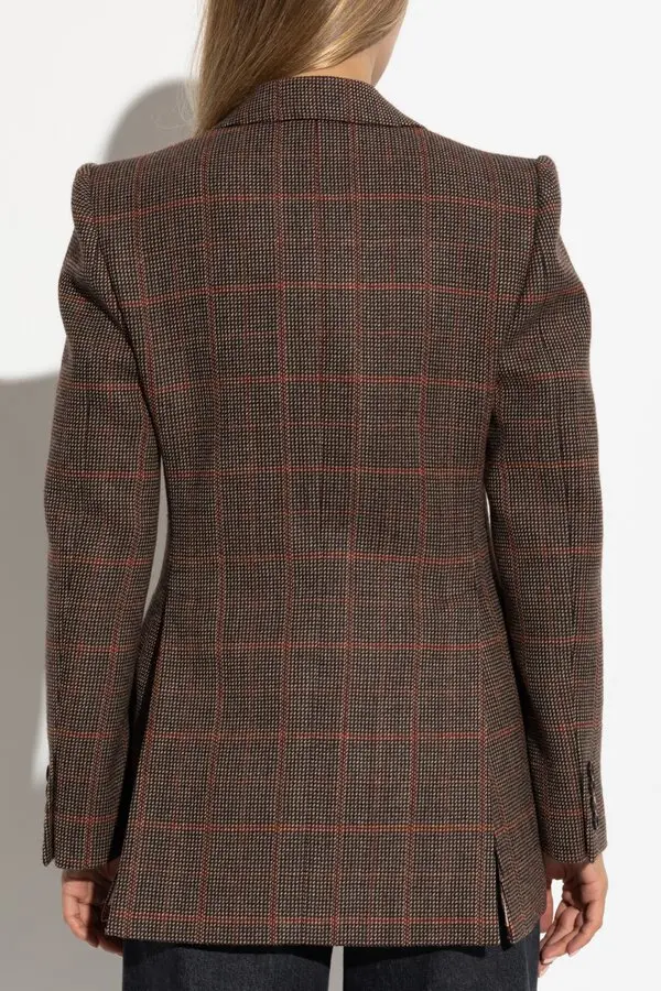 Chloé Plaid Patterned Blazer