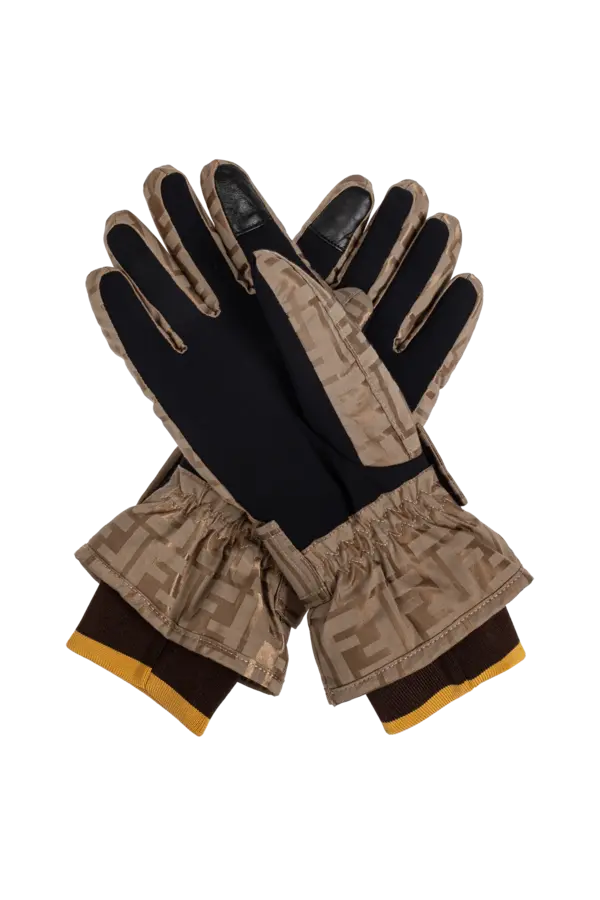 Fendi Ski Gloves With Monogram