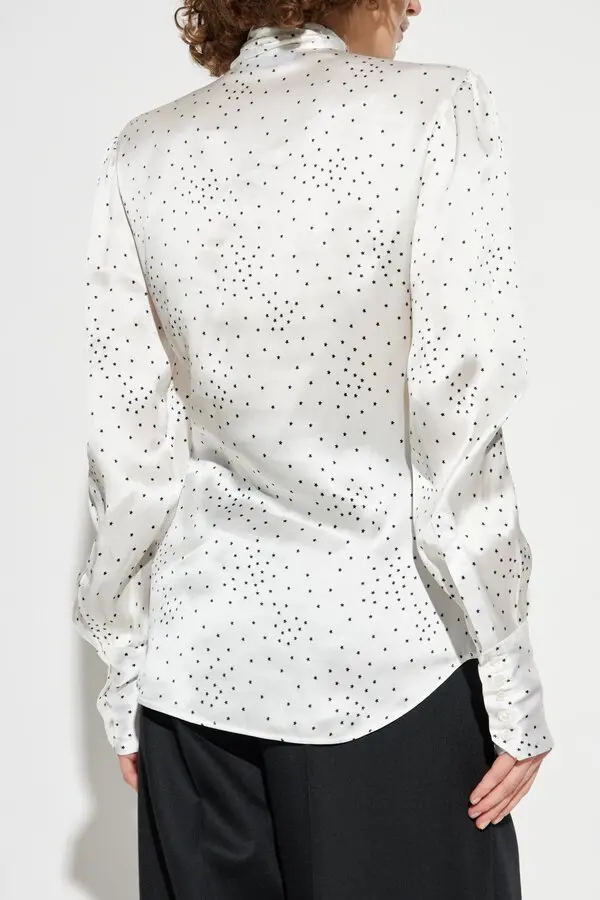 Dsquared2 Tie-neck Silk Shirt