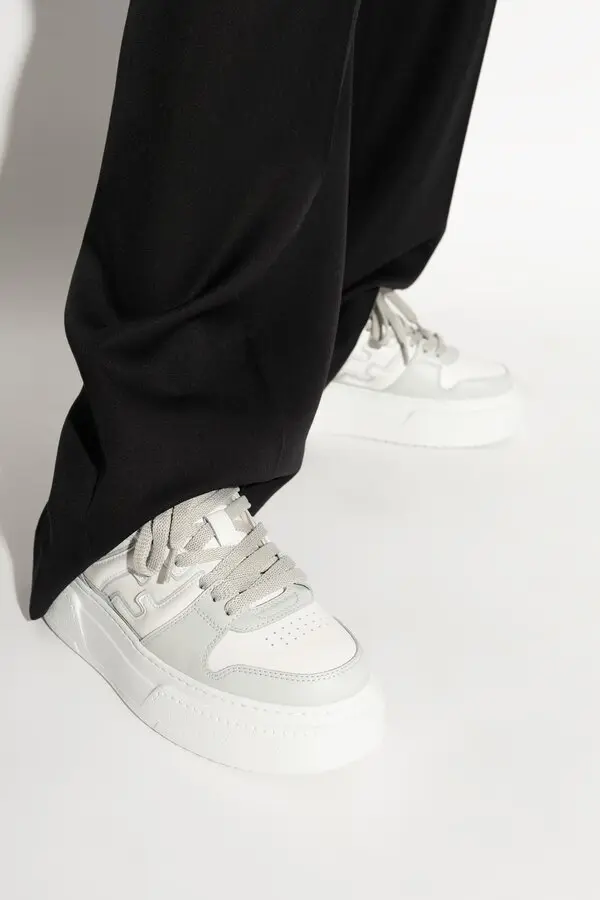 Fendi Match Leather Sneakers