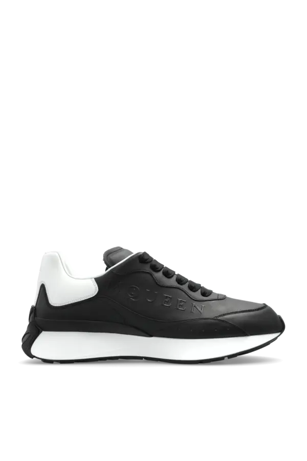 Alexander McQueen Sports Shoes With Logo - Black