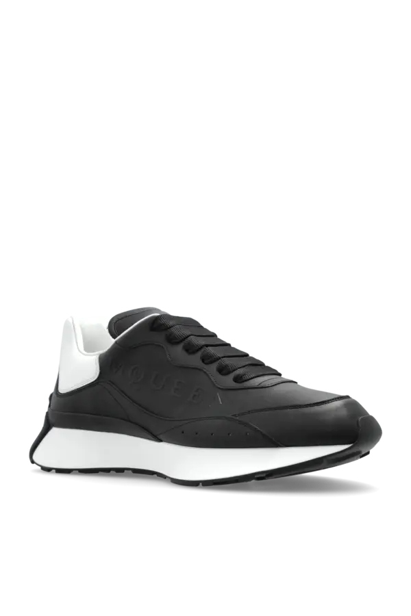 Alexander McQueen Sports Shoes With Logo - Black