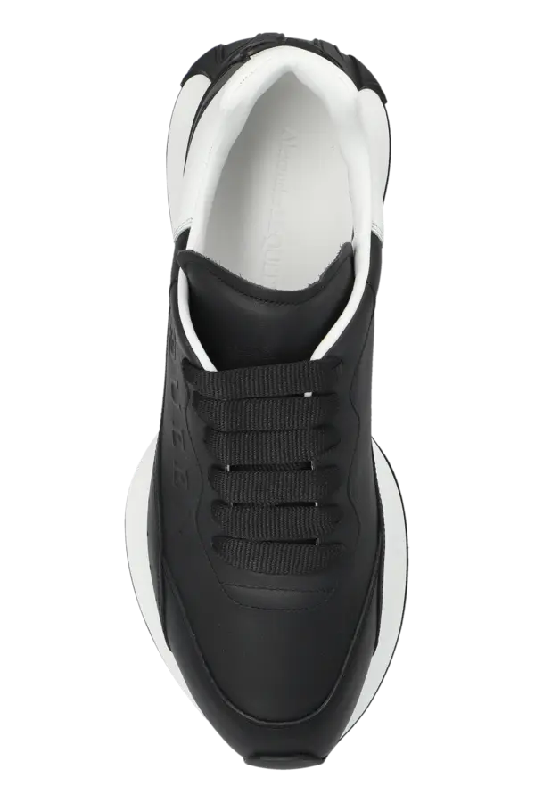 Alexander McQueen Sports Shoes With Logo - Black