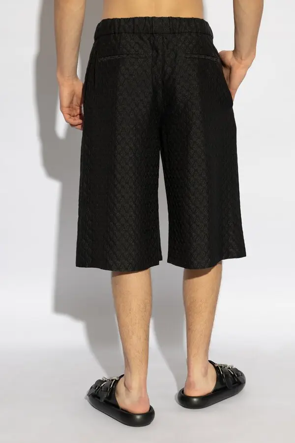 Alexander McQueen Patterned Shorts - Black