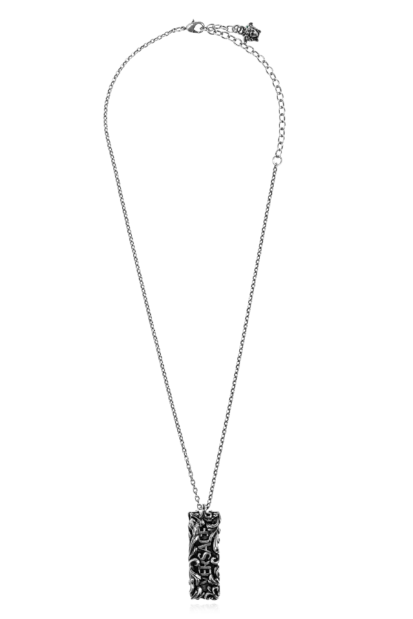 Versace Logo Pendant Necklace
