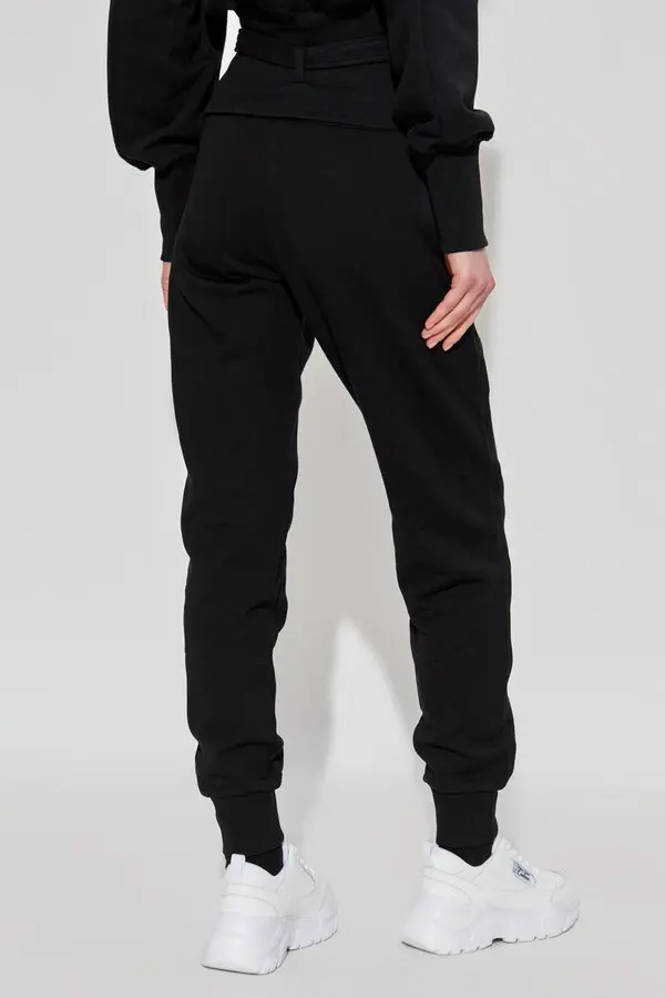 Versace Embroidered Logo Sweatpants