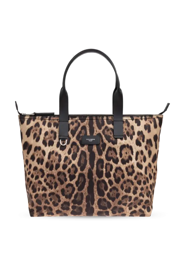 Dolce & Gabbana Animal Motif Shopper Bag - Brown