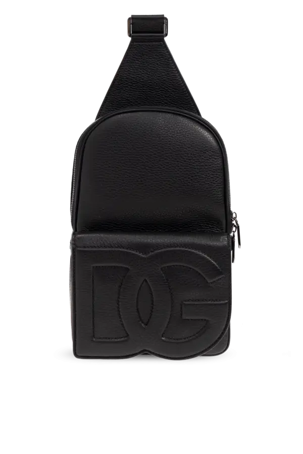 Dolce & Gabbana Leather Single-strap Backpack - Black
