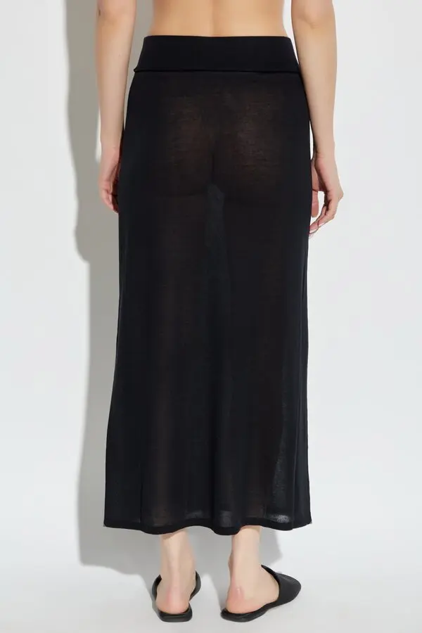 TOTEME Straight-cut Knit Skirt - Black