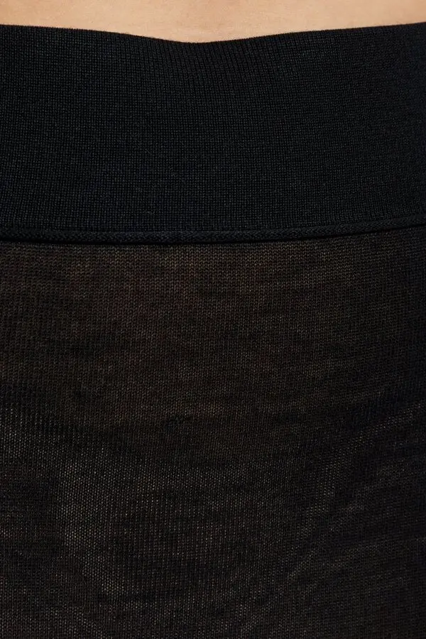 TOTEME Straight-cut Knit Skirt - Black