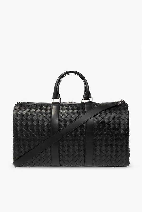 Bottega Veneta Leather Duffel Bag - Black