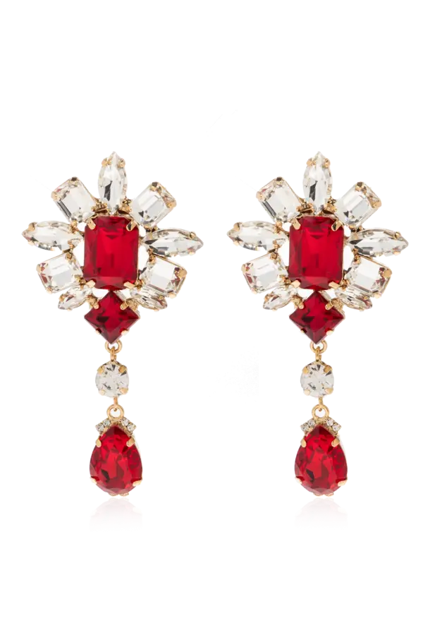Dsquared2 Crystal Earrings - Red