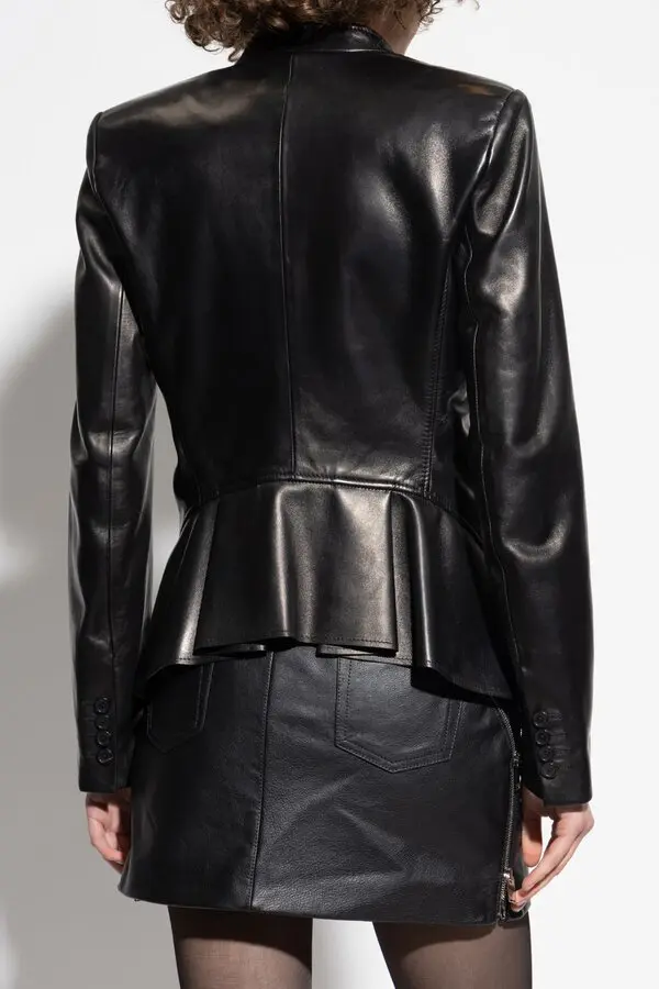 Alexander McQueen Leather Blazer
