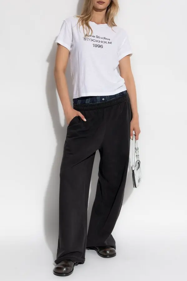 Acne Studios Wide-leg Knit Sweatpants