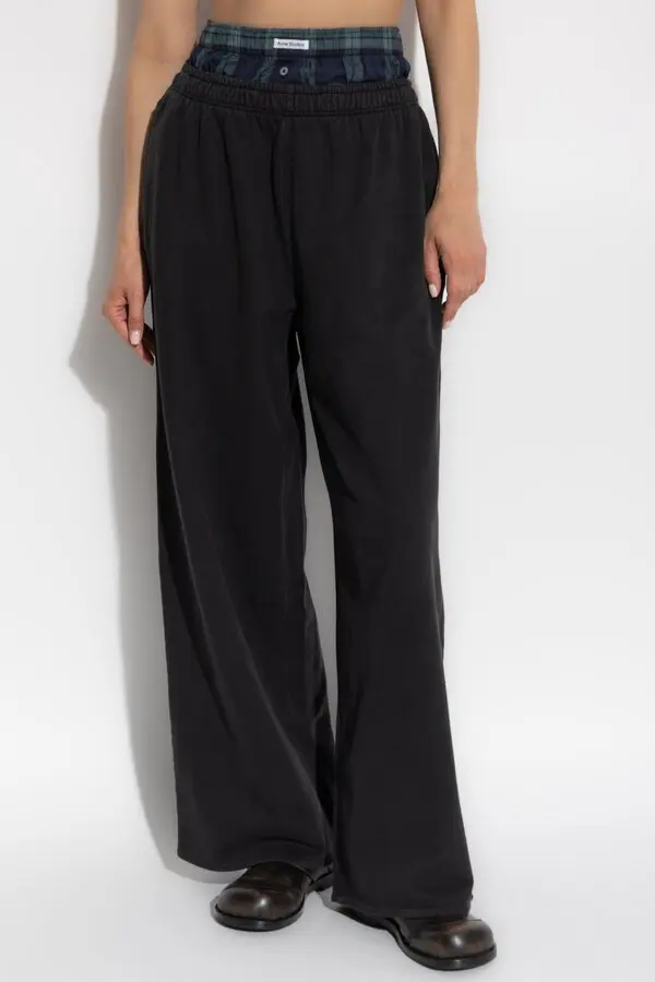 Acne Studios Wide-leg Knit Sweatpants