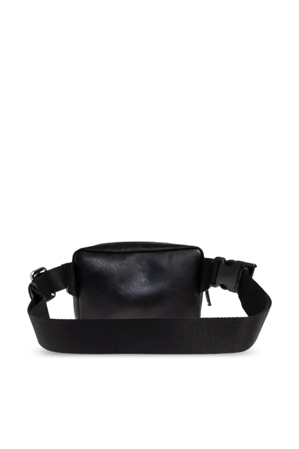 Iceberg Leather Belt Bag - Black