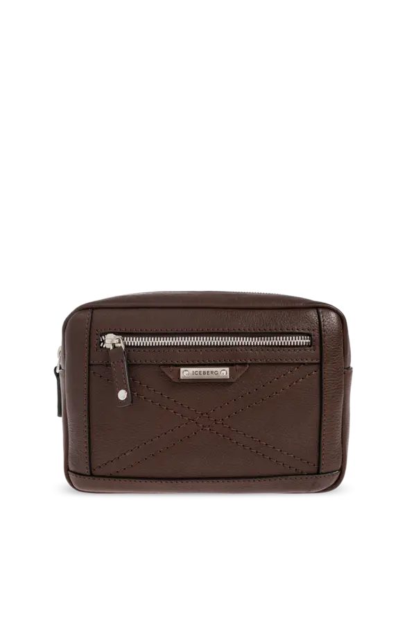 Iceberg Leather Waist Bag - Brown
