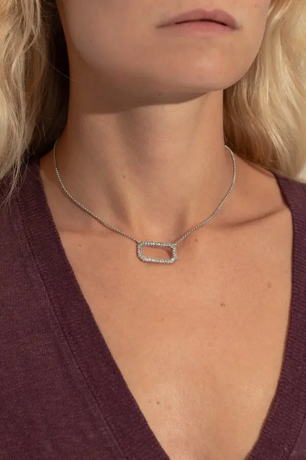 ALLSAINTS Crystal Pendant Necklace