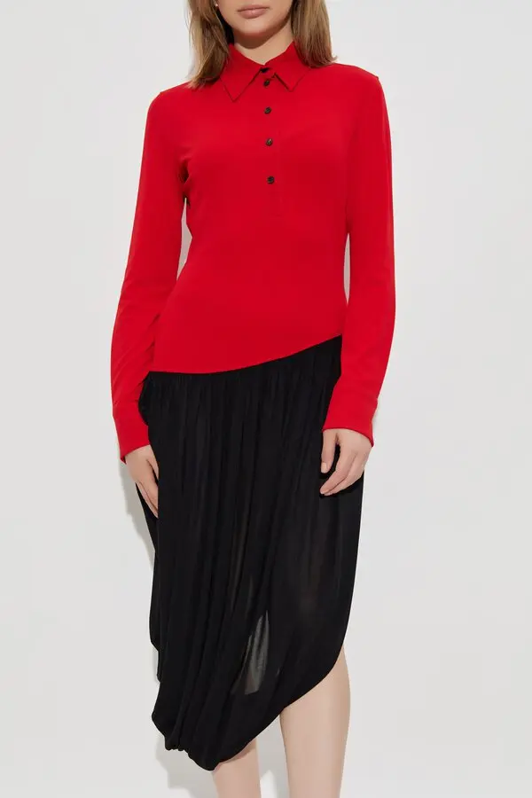 FERRAGAMO Dress With Side Slit - Red