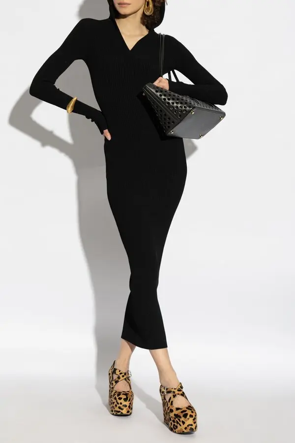 Alaïa Ribbed Midi Dress