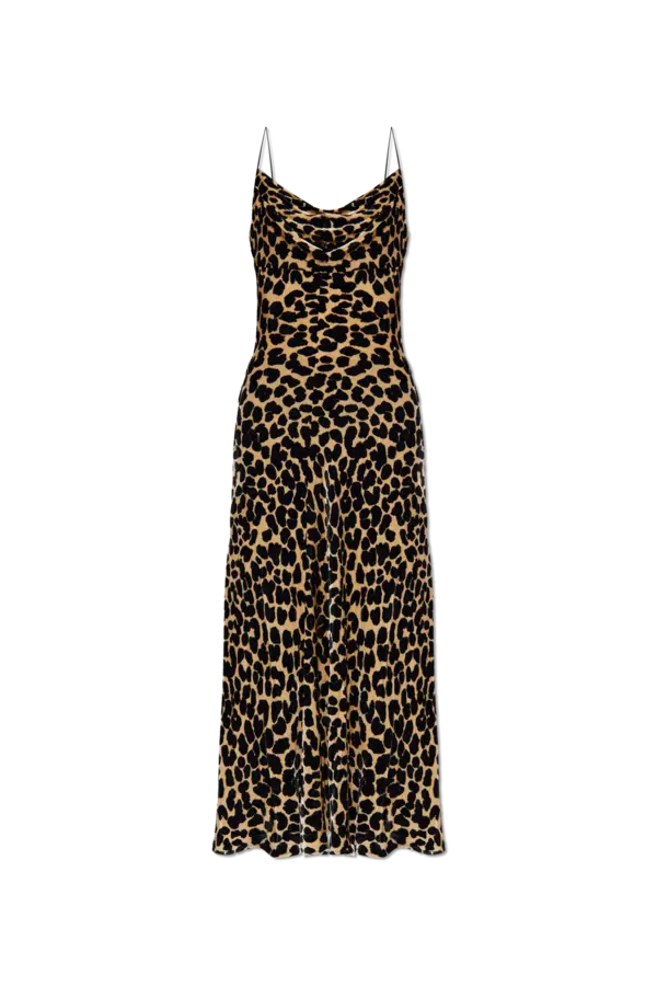 Balmain Animal Print Long Gown