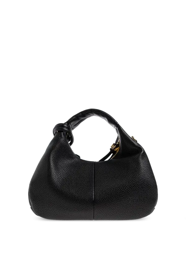 GANNI Hobo Mini Handbag - Black