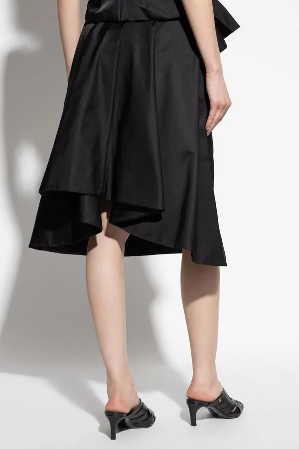 Alexander McQueen Asymmetrical Midi Skirt