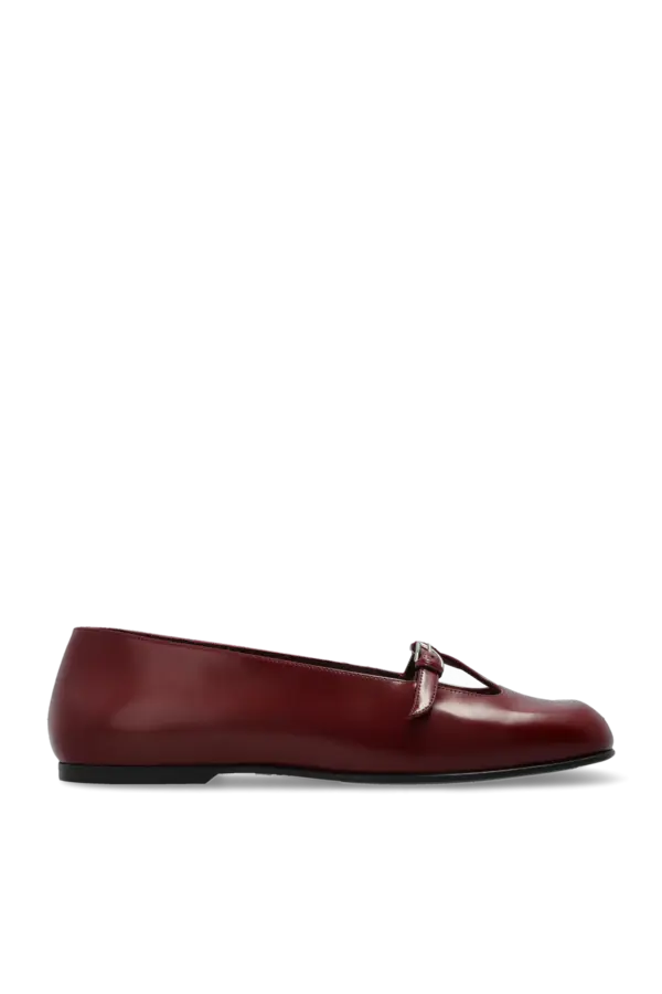 NODALETO Leather Ballerina Flats