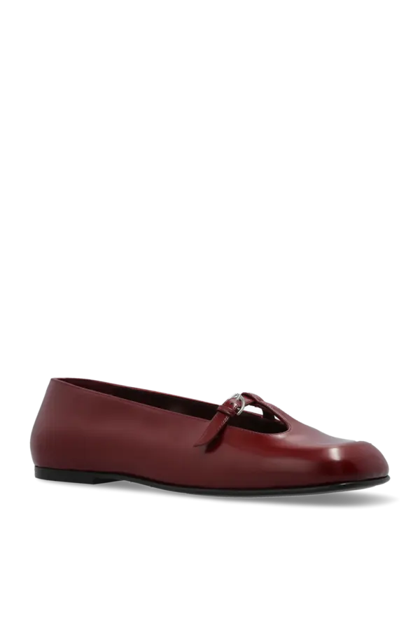 NODALETO Leather Ballerina Flats
