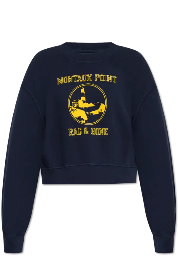 Rag & Bone Printed Crewneck Sweatshirt