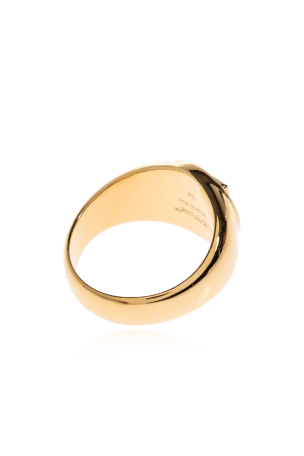 Off-White Brass Signet Ring