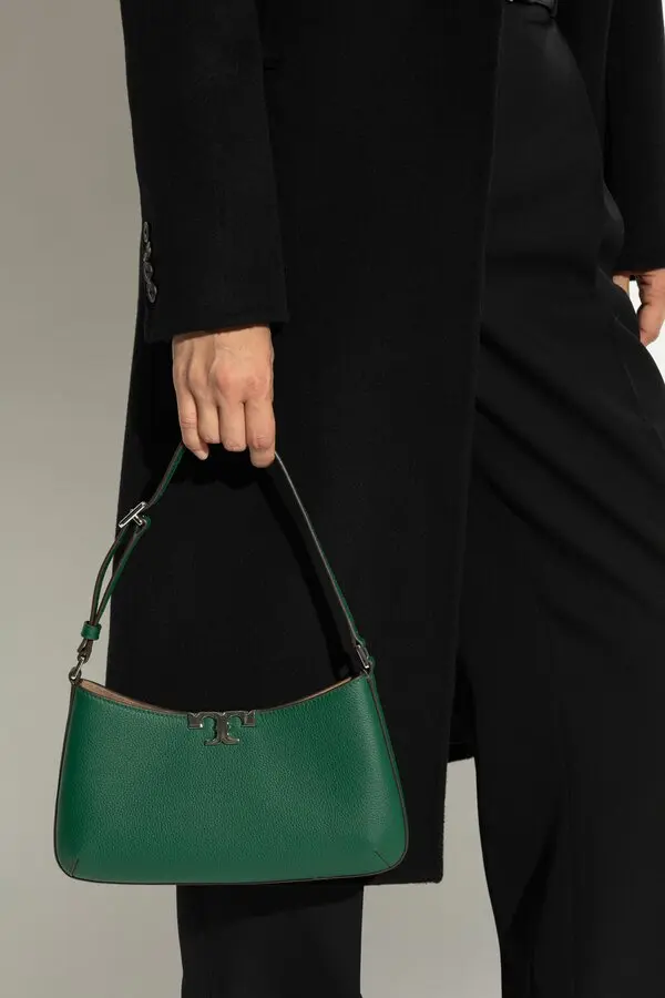 Tory Burch Eleanor Soft Slim Shoulder Bag - Green