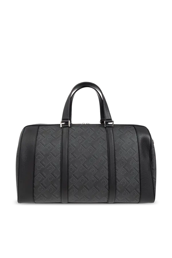 FERRAGAMO Gancini Monogram Carry-on Bag - Grey
