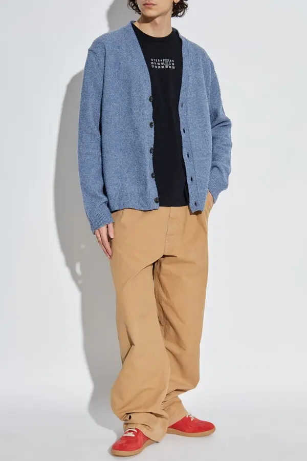 MAISON MARGIELA Wool-trimmed Cardigan