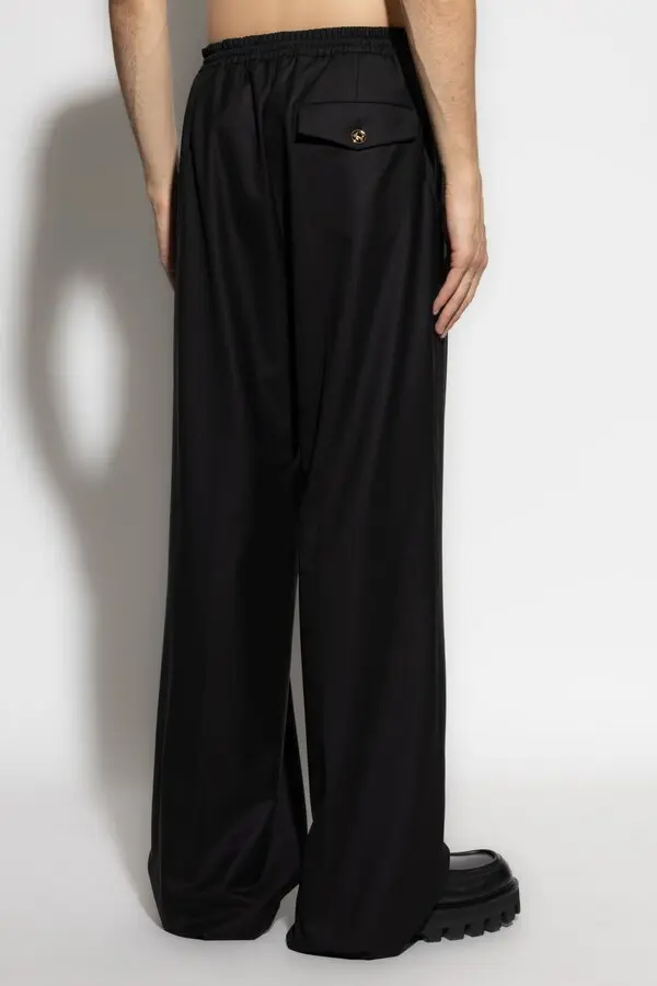 Moschino Wool Wide-leg Trousers