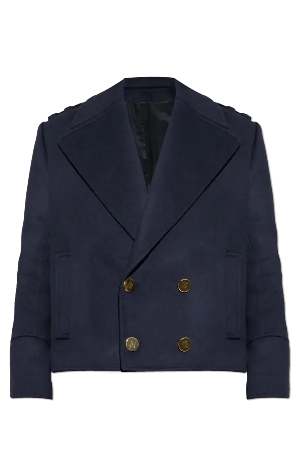 Balmain Short Wool Coat