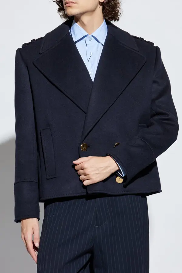 Balmain Short Wool Coat
