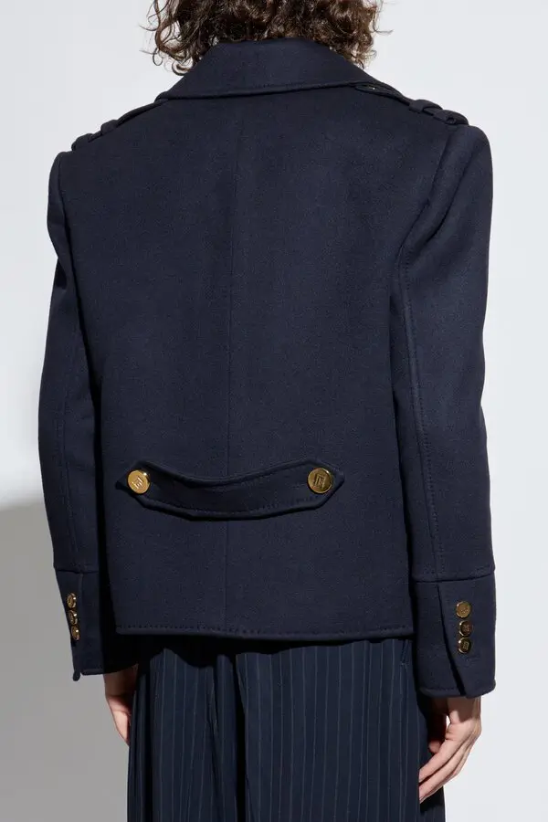 Balmain Short Wool Coat