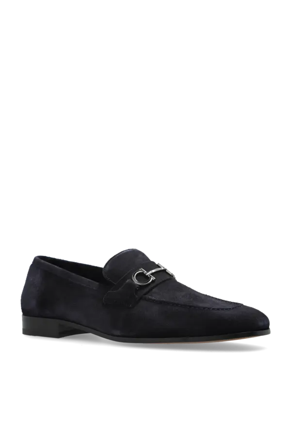 FERRAGAMO Balty Suede Loafers
