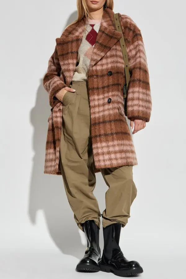 Moschino Plaid Coat